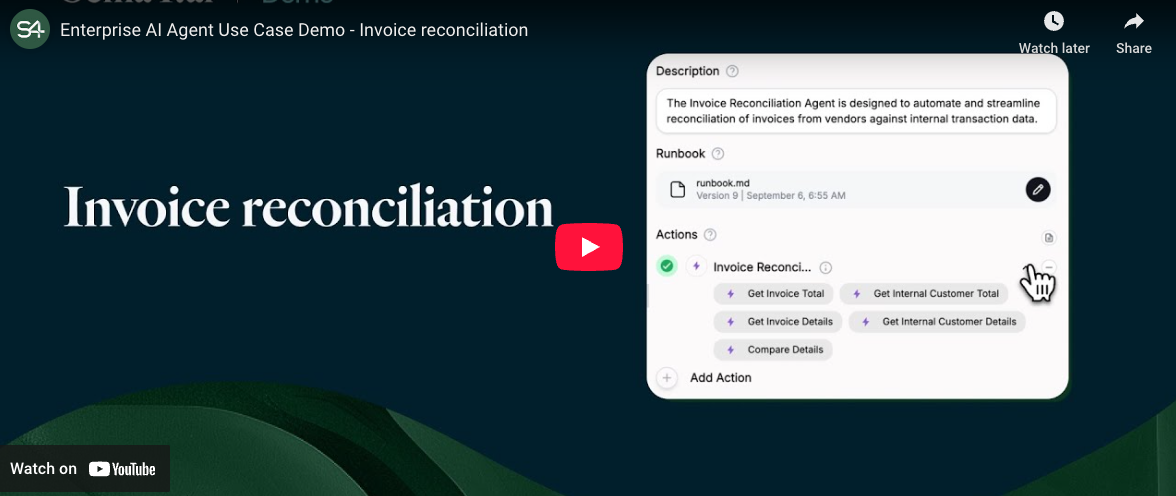 Enterprise AI agent use case demo: invoice reconciliation | Sema4.ai